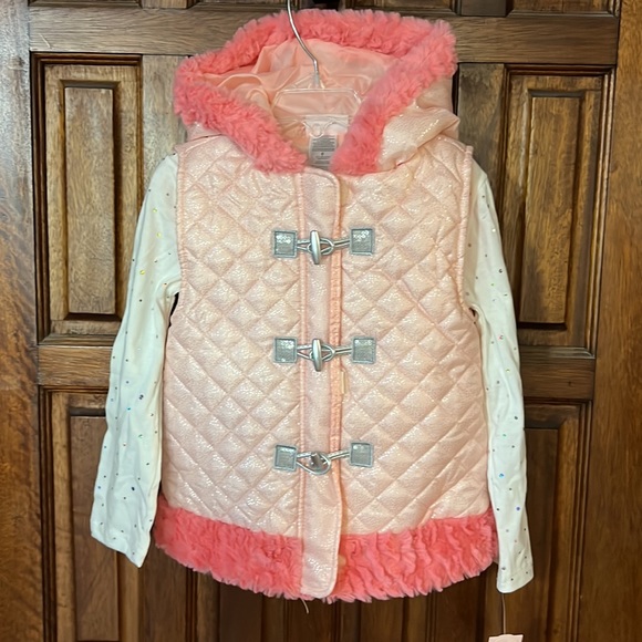 Little Lass | Jackets & Coats | Little Lass Vest With Hood And Shirt ...